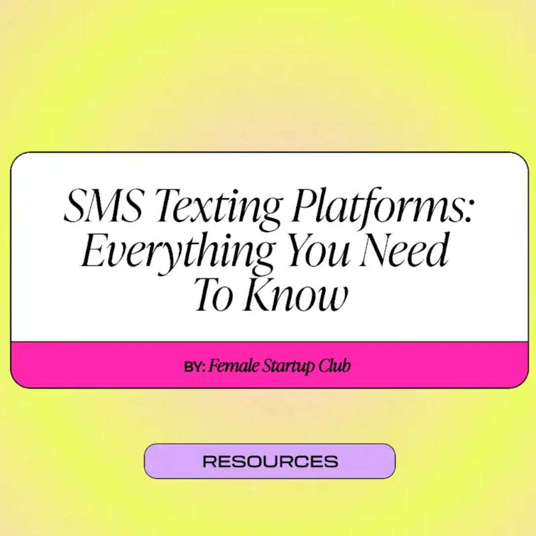 Top SMS Marketing Platforms (Comprehensive Guide) – Female Startup Club